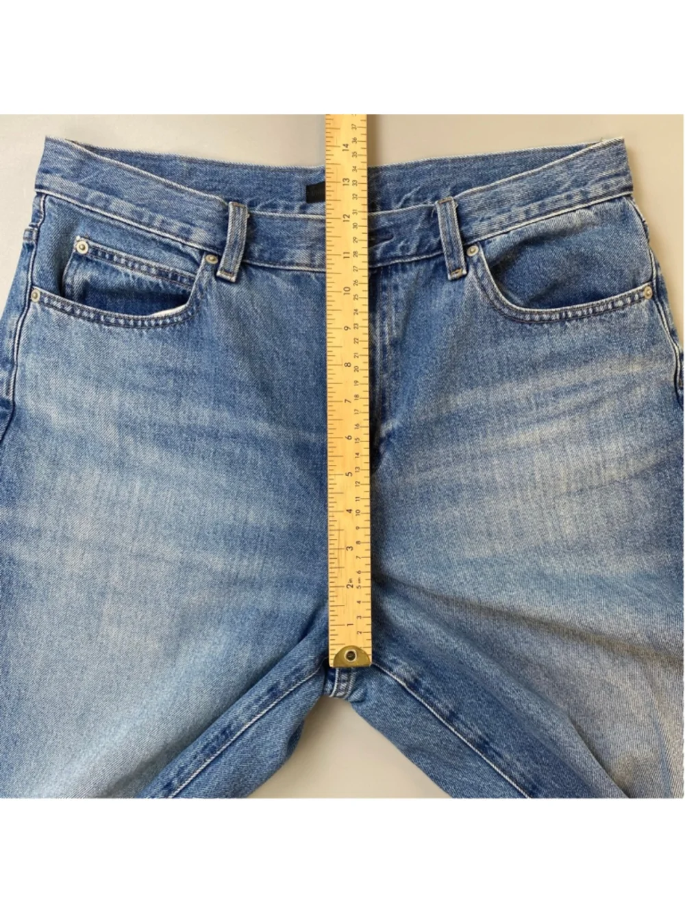 Uniqlo | Jeans | Uniqlo Jeans Blue Womens 29 Wide Straight High Rise ...